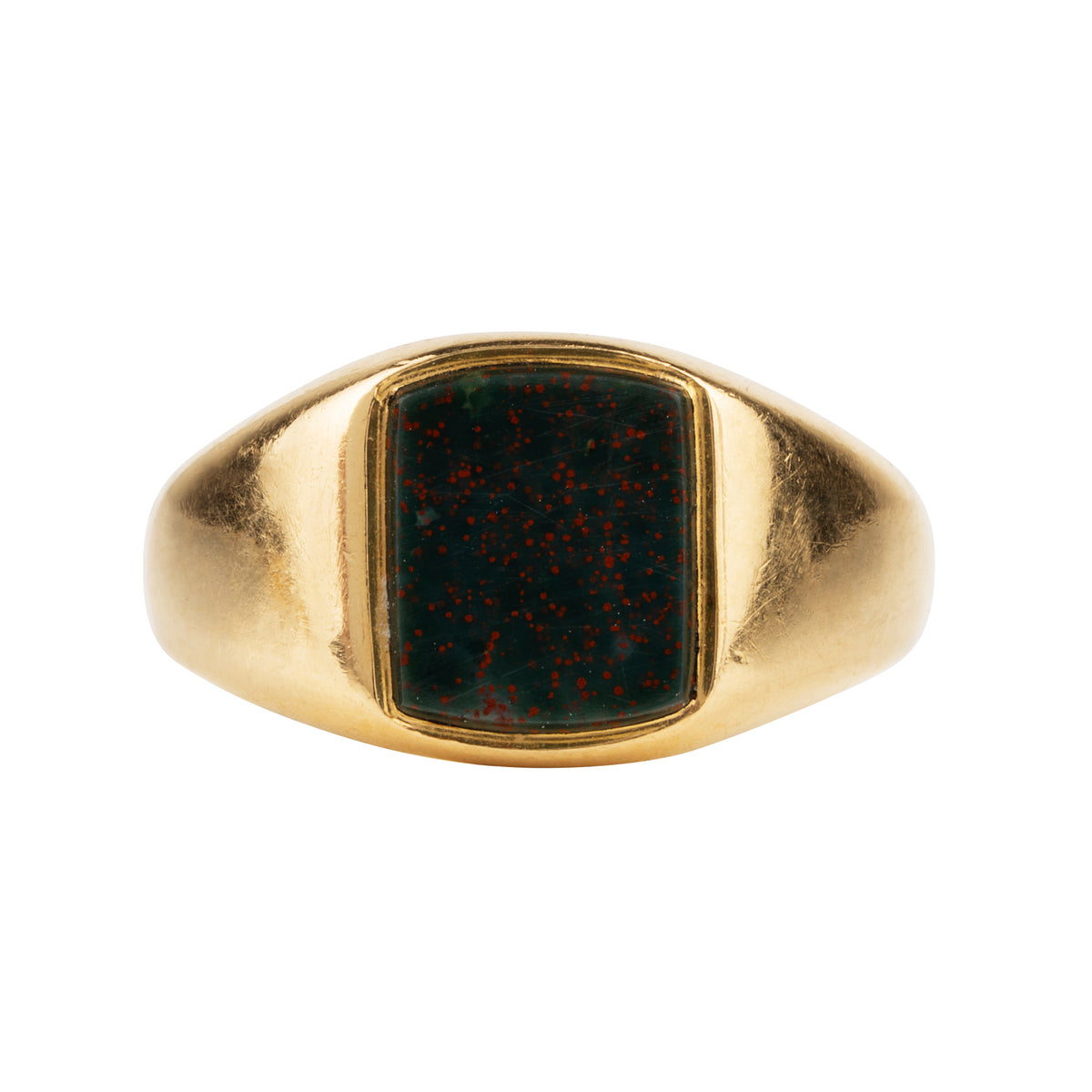 Early 20th Cenury Bloodstone Signet Ring – Bell and Bird