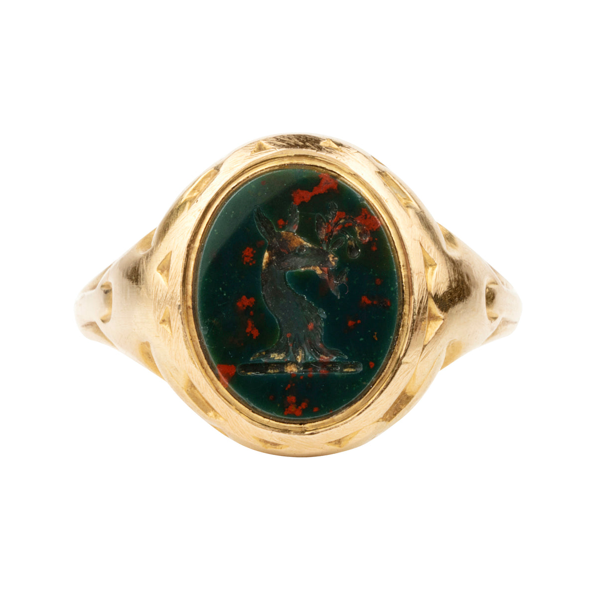 19th Century Deer Intaglio Ring – Bell and Bird