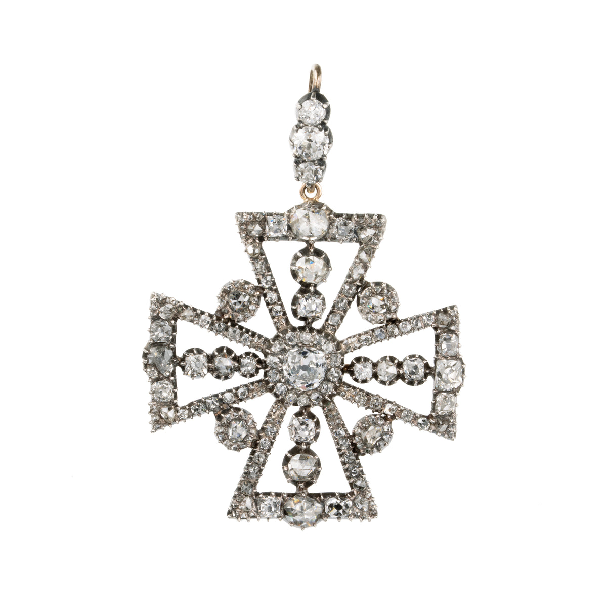 Victorian Era Diamond Maltese Cross – Bell and Bird