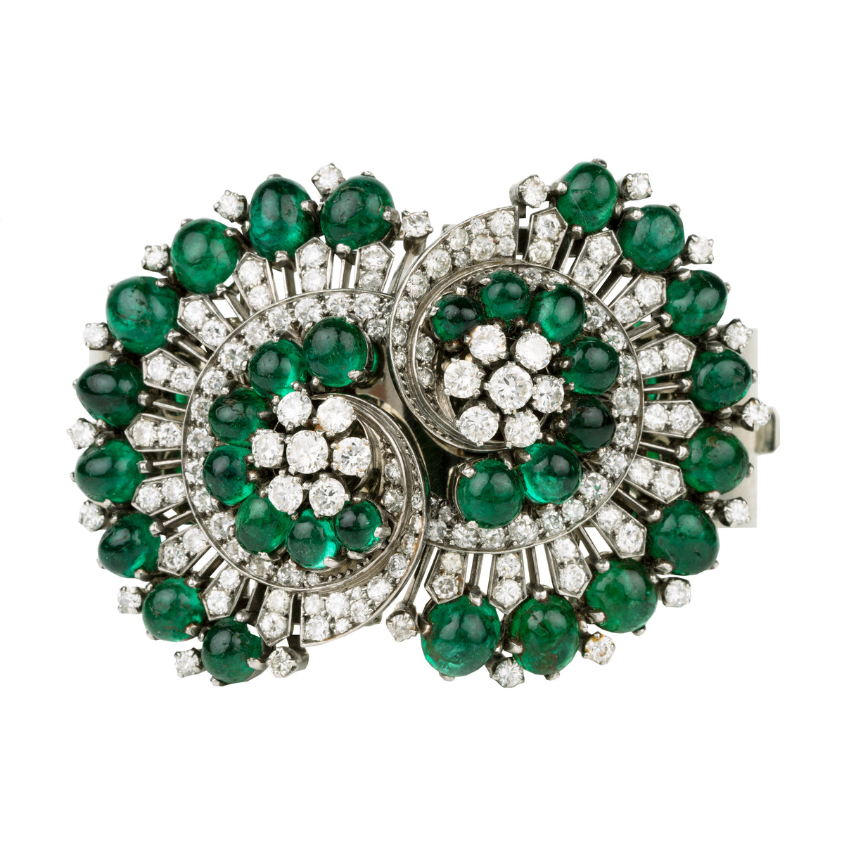 Retro Emerald and Diamond Convertible Bracelet – Bell and Bird