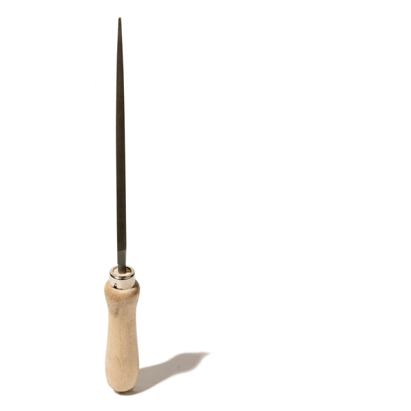 Triangular File with Wood Handle – Bell and Bird