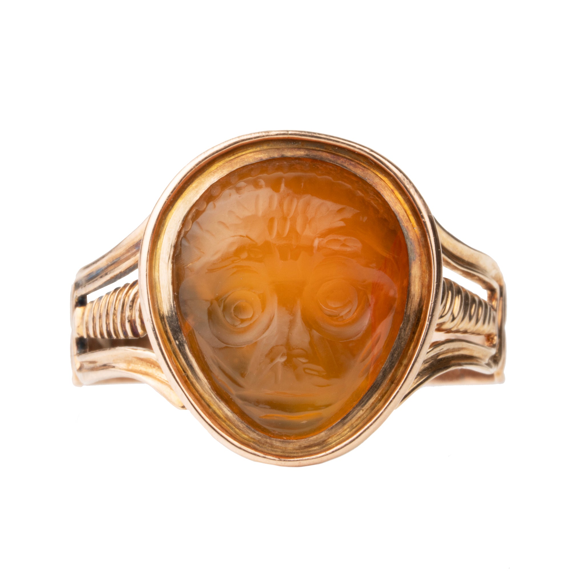 Georgian era Carnelian Monkey Ring – Bell and Bird