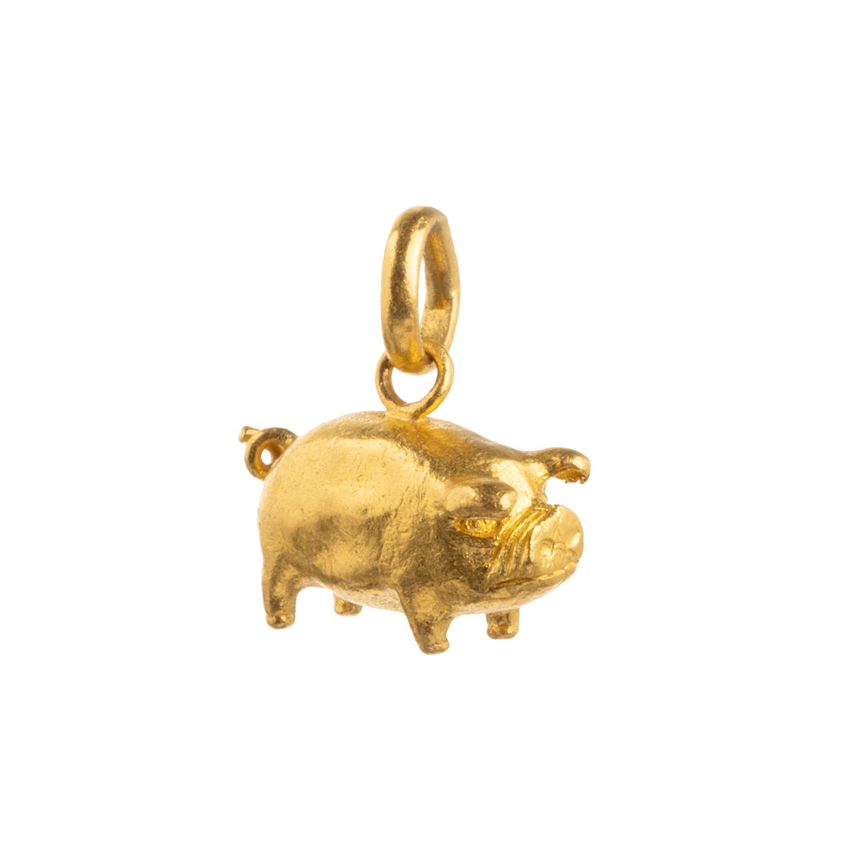 Vintage 24k gold pig charm – Bell and Bird