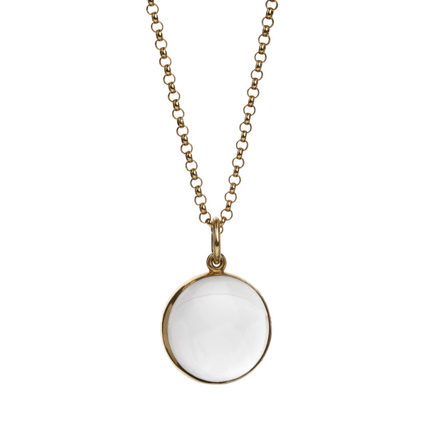 Victorian era Rock Crystal Locket – Bell and Bird