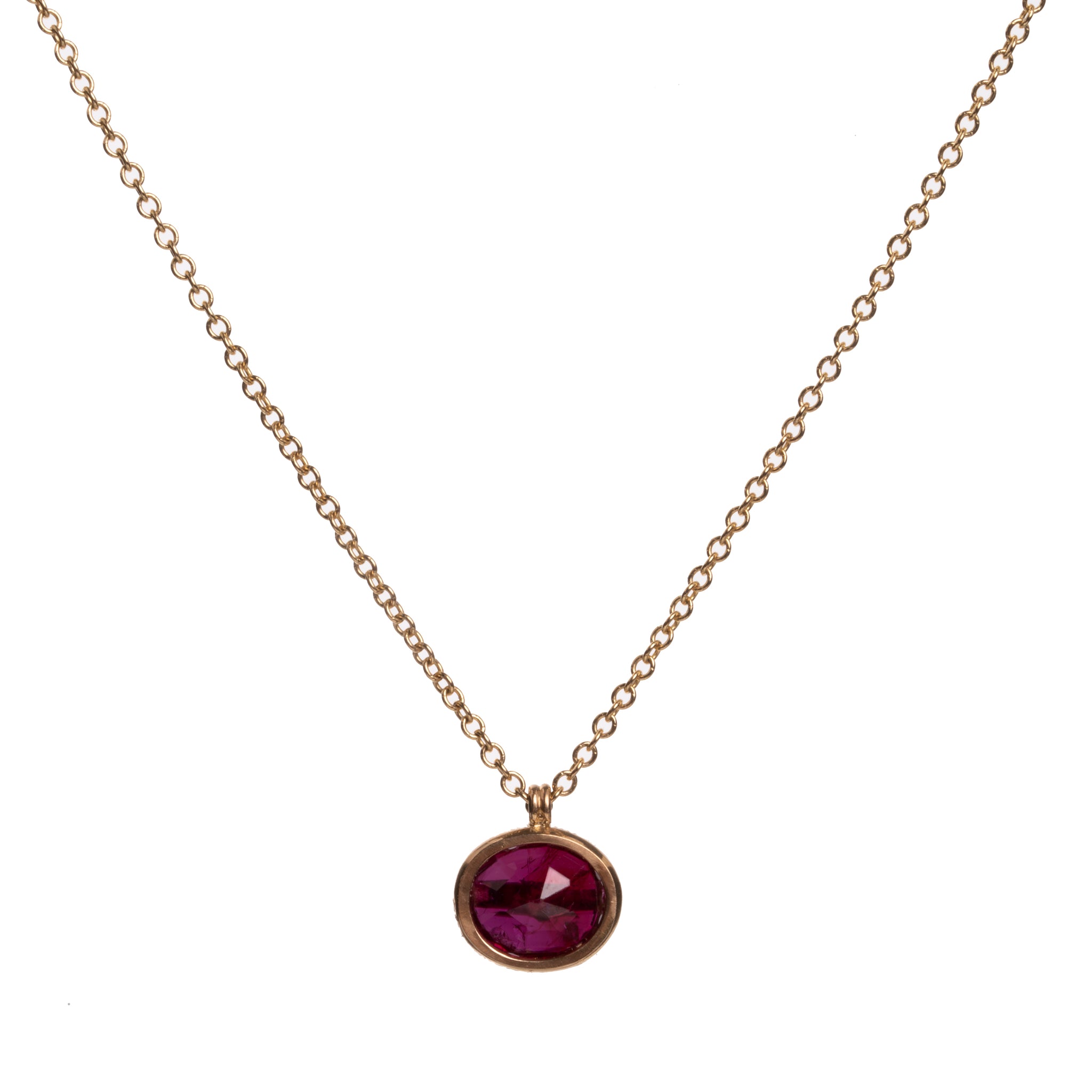 Bell Bird Antique Burmese Ruby Pendant Necklace Bell and Bird
