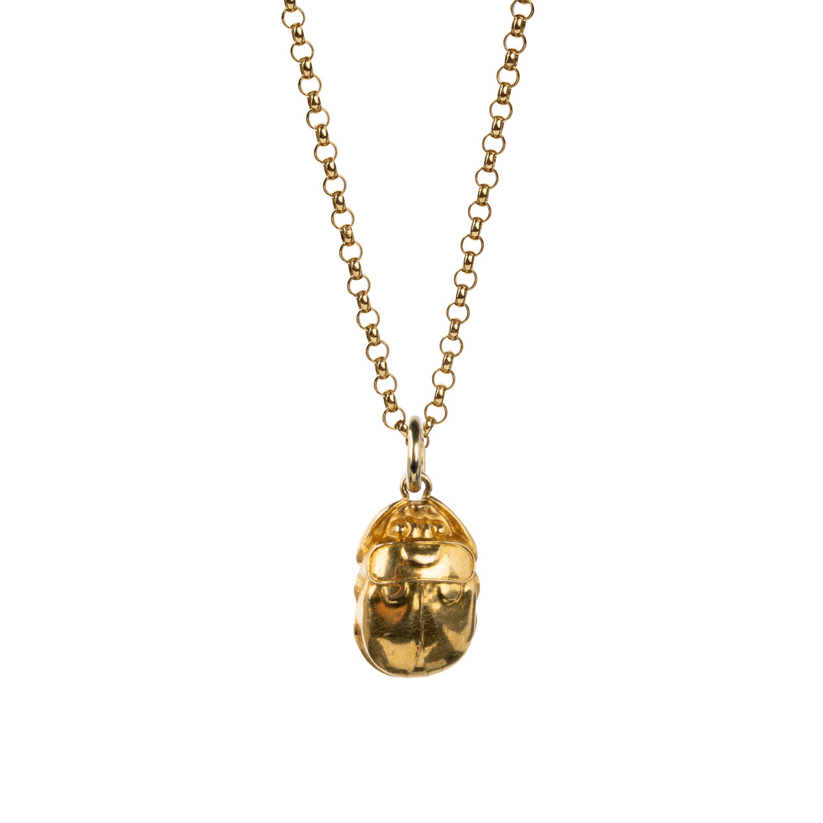 Victorian Era 18k Gold Scarab Pendant – Bell and Bird