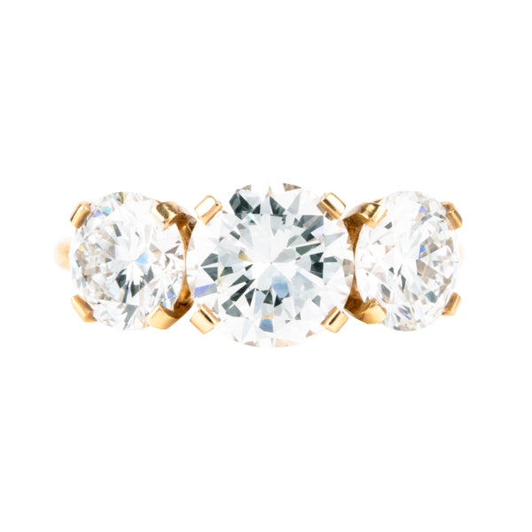 Bell & Bird No. 3905 Tab Prong Three Stone Ring – Bell and Bird