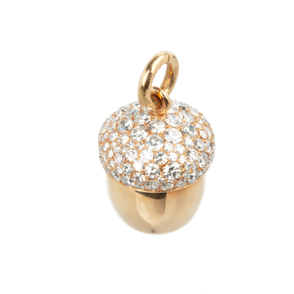 Bell & Bird Diamond Acorn Pendant | Bell and Bird