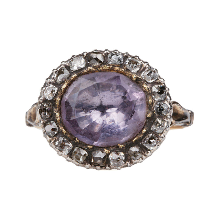 Georgian Era Amethyst and Diamond Ring – Bell and Bird