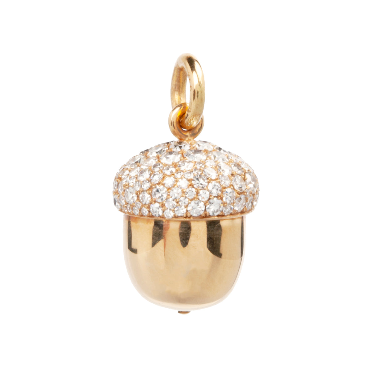 Bell & Bird Diamond Acorn Pendant | Bell and Bird