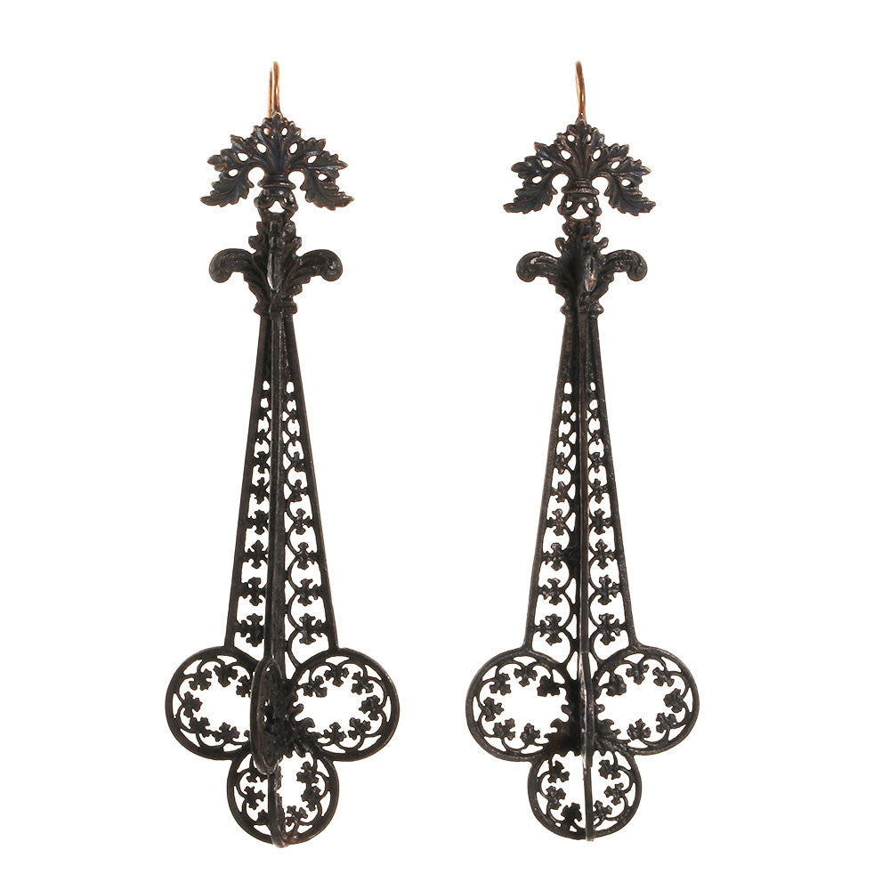 Berlin Iron Earring – Bell and Bird