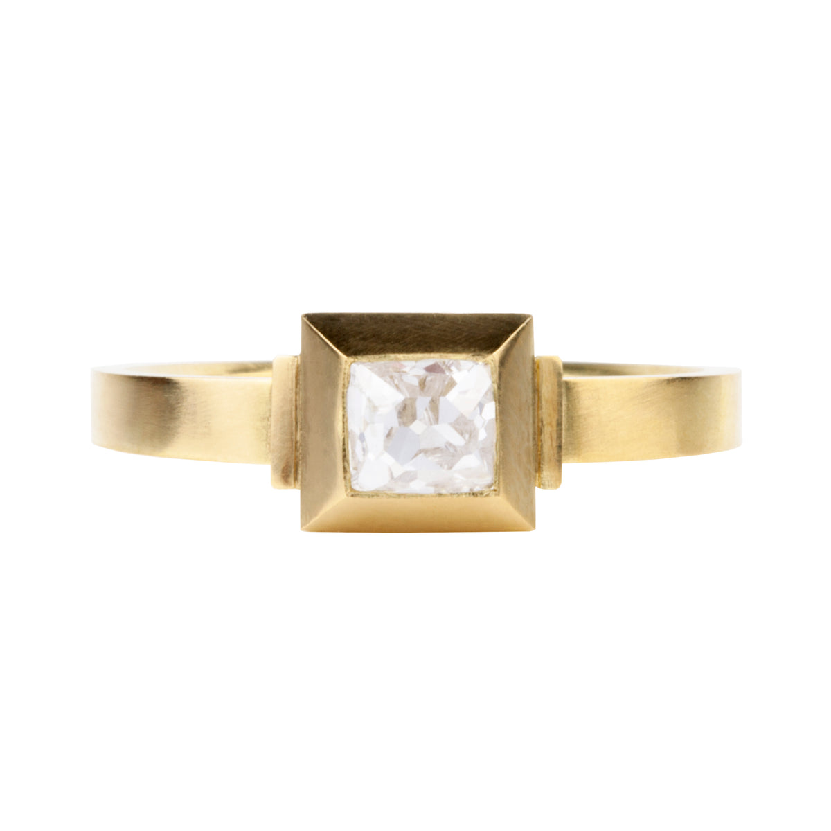 Bell & Bird 'Table Cut' Bezel set Square Diamond | Bell and Bird