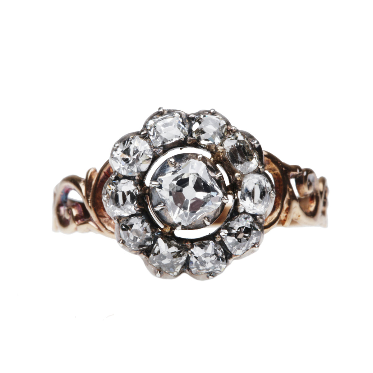 Victorian Diamond Cluster Ring | Bell and Bird