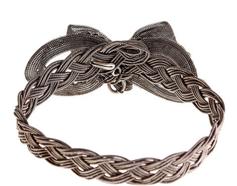 Silesian Iron Wire Work Bow Bracelet – Bell and Bird