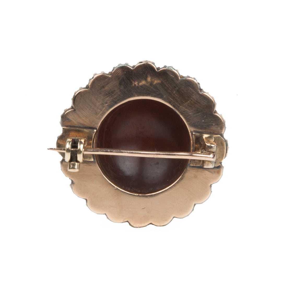 Rare Georgian Era Toadstone Talisman Brooch – Bell and Bird