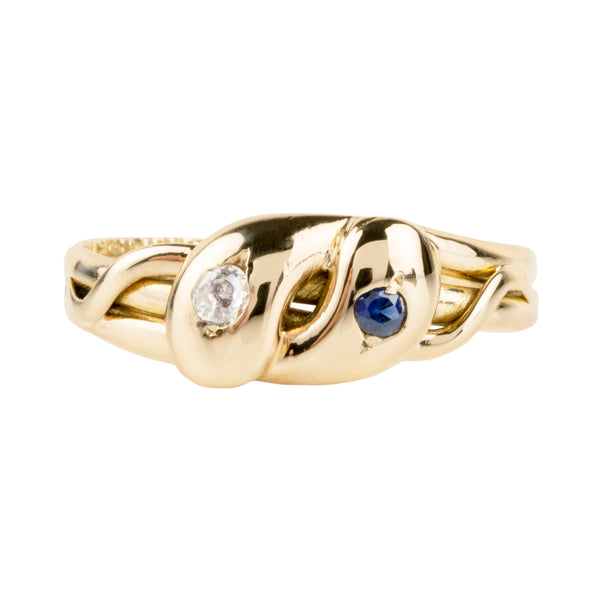 Victorian era Twin Snake Ring +International Shipping – Bell and Bird