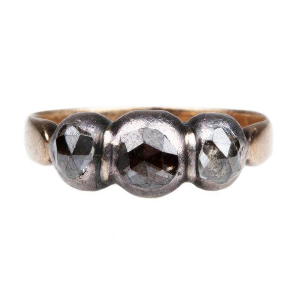 Georgian Three Stone Diamond Ring – Bell and Bird